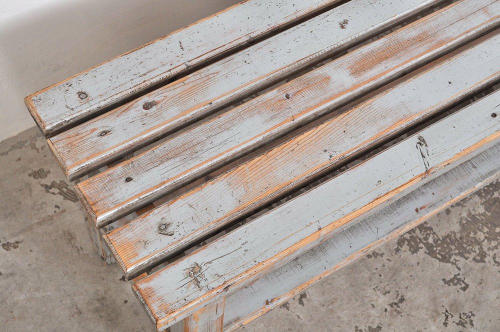 Vintage Wooden Bench, 1960s for sale at Pamono