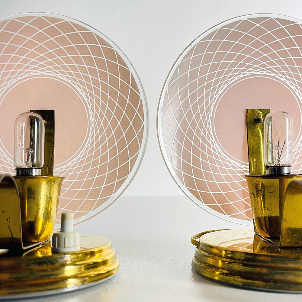 Nightside Table Lamps, Italy, 1950s, Set of 2 for sale at Pamono