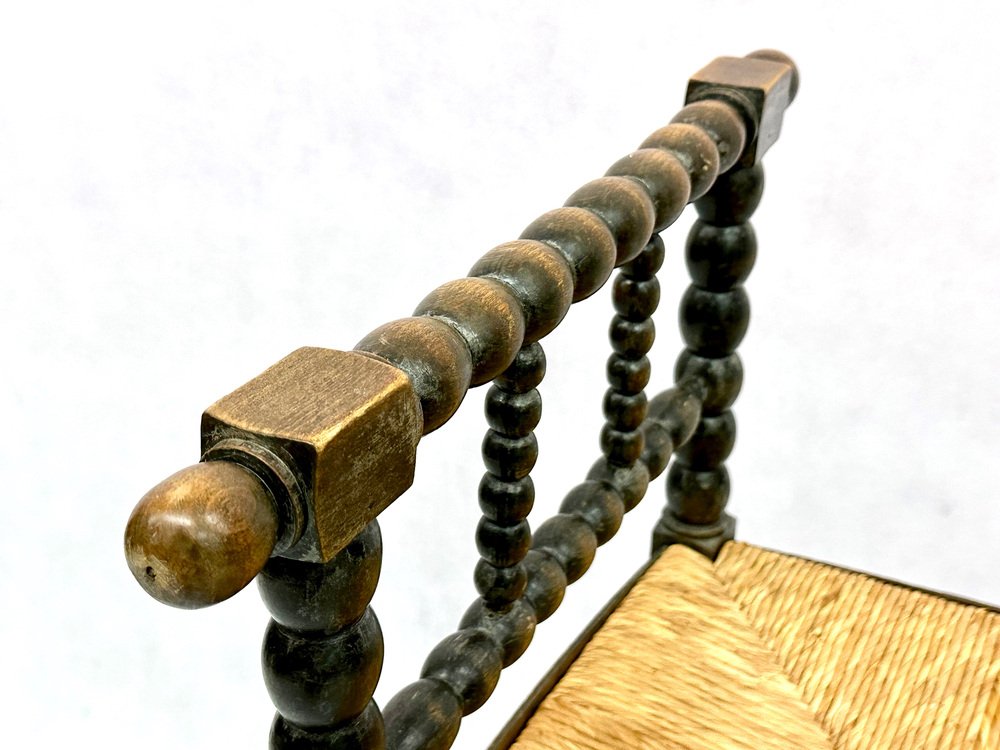 19th Century Dutch Jacobean Style Ebonised Oak Bobbin Bench for sale at ...