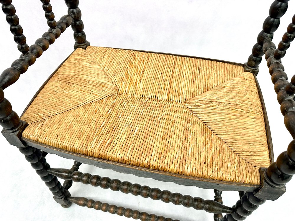 19th Century Dutch Jacobean Style Ebonised Oak Bobbin Bench for sale at ...