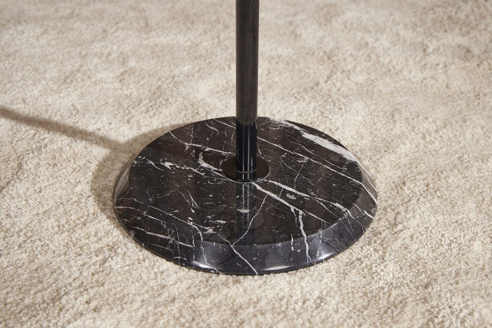 Black Marble Base Table, 1980s for sale at Pamono