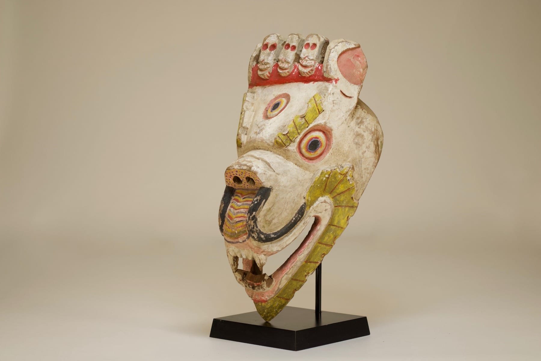 Tibetan Cham Snow Tiger Mask, 1920s for sale at Pamono