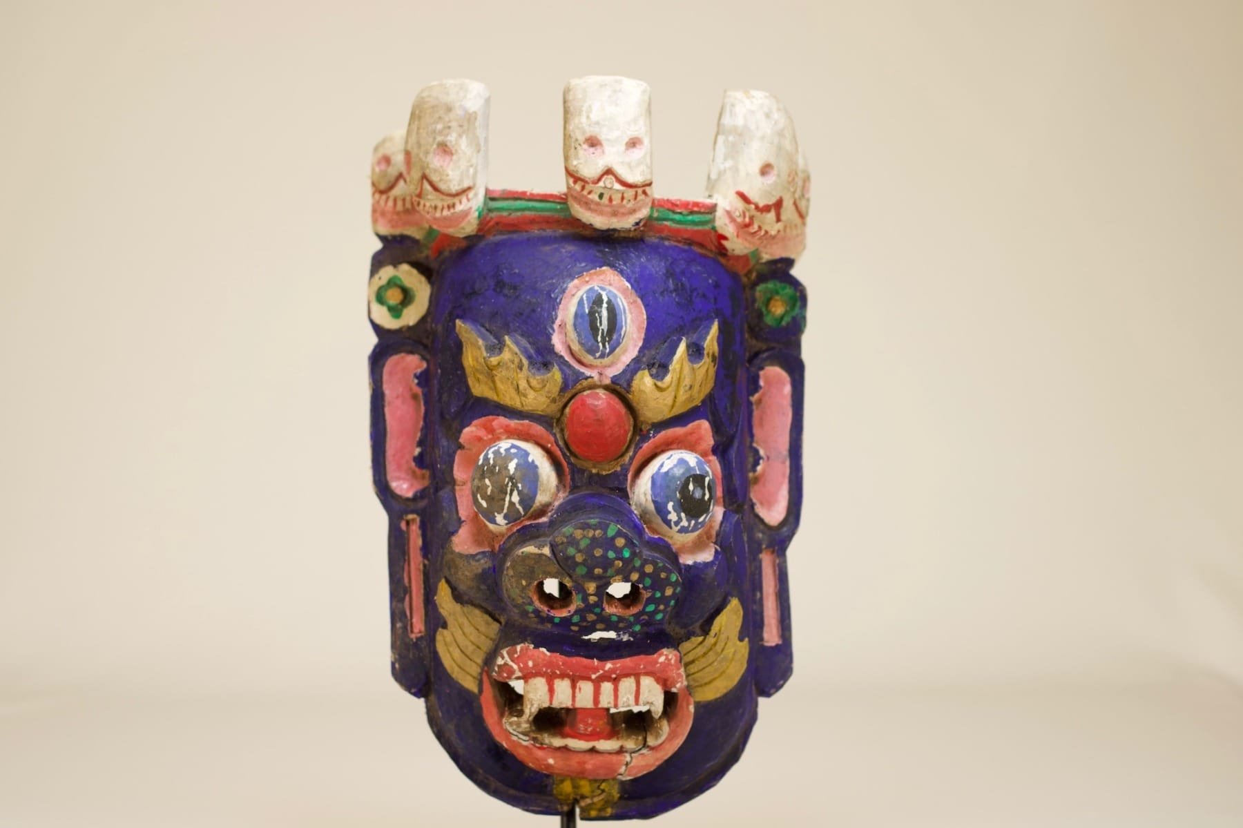 Large Cham Mahakala Mask, 1920s for sale at Pamono