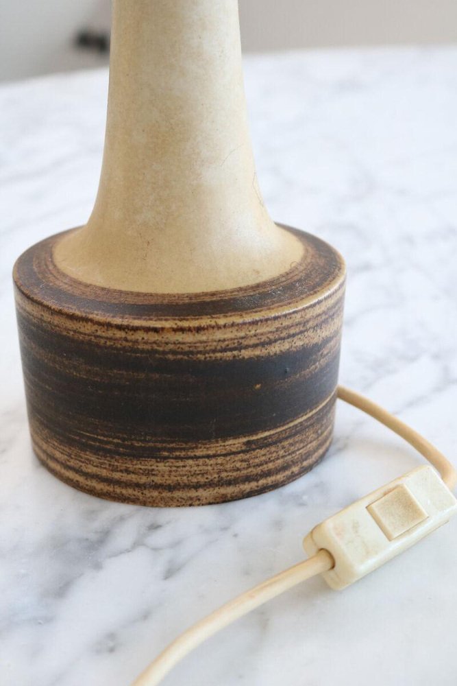 Danish Ceramic Pottery Lamp by C. Clausen for Okela, Denmark, 1960s for ...