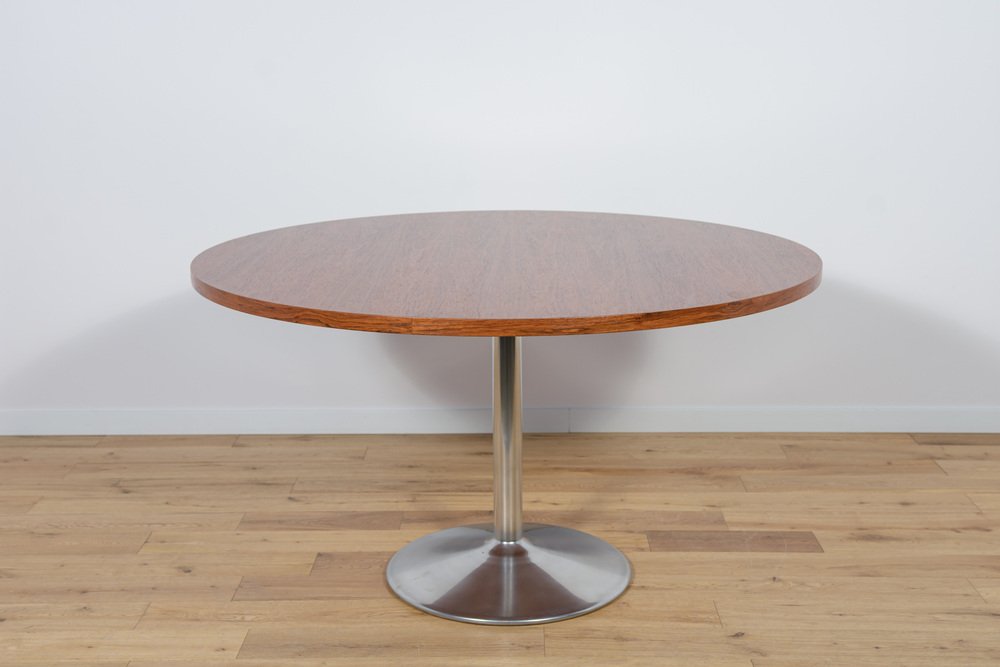 Mid-Century Round Dining Table, 1970s for sale at Pamono