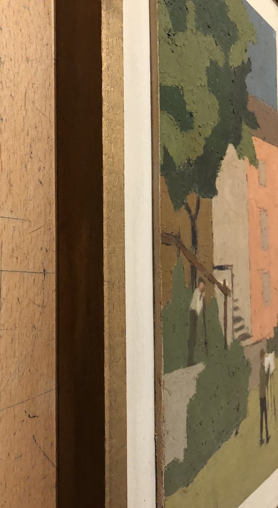 Jean-Jacques Boimond, Painter and Gardener at Work, Oil on Wood, 1990s ...