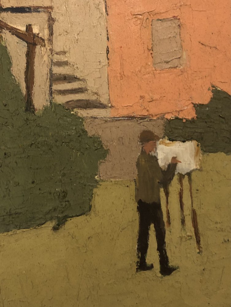 Jean-Jacques Boimond, Painter and Gardener at Work, Oil on Wood, 1990s ...