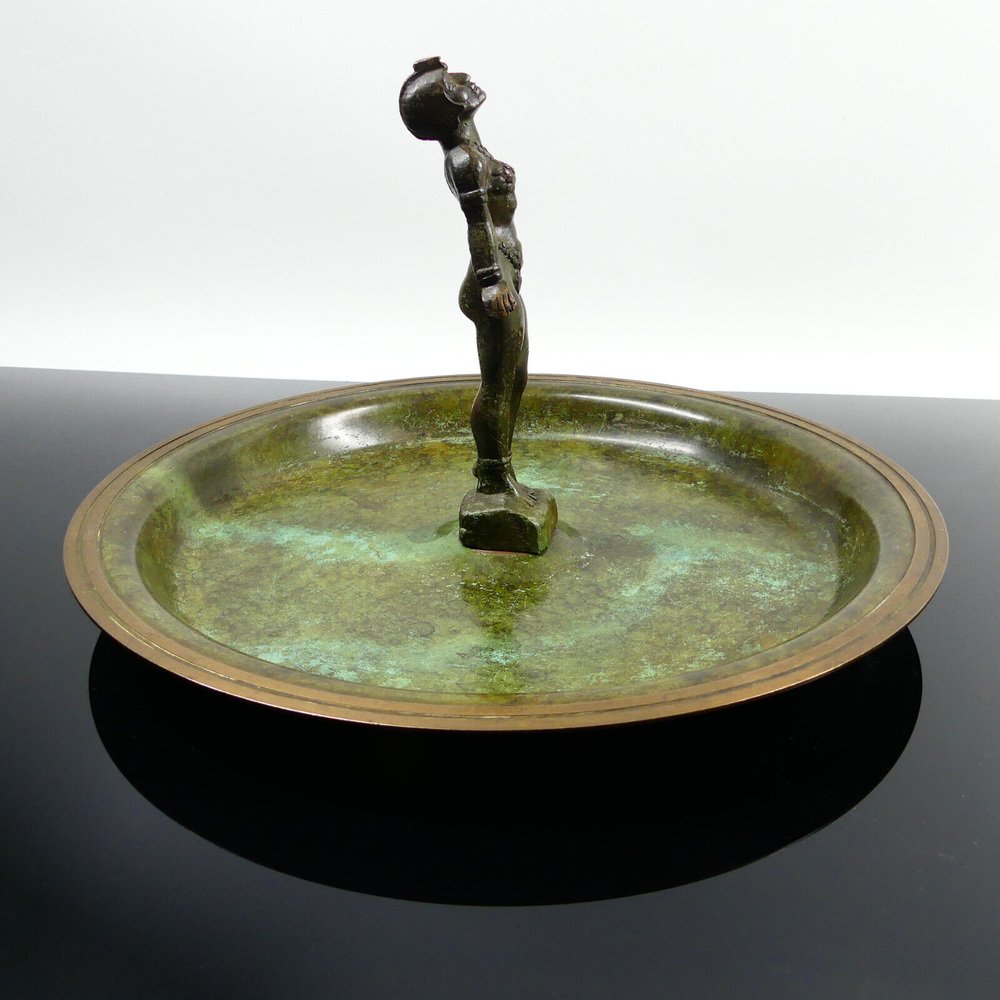 Large Art Deco Bronze Figure by Ildfast Denmark, 1920s for sale at Pamono