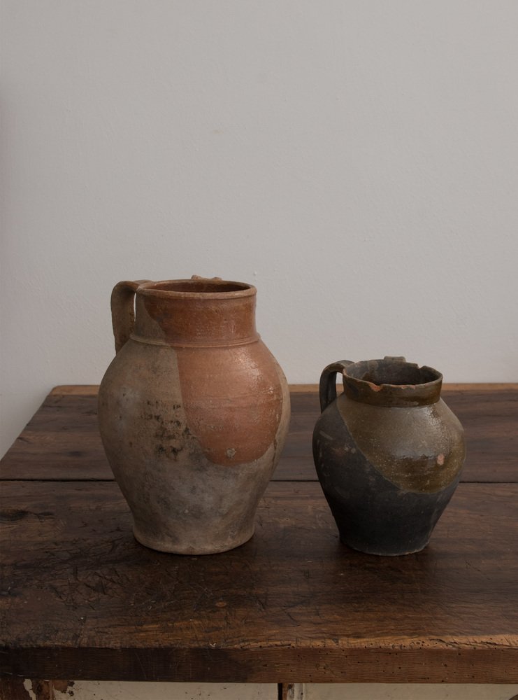 Antique Italian Jars, 1800s, Set of 2 for sale at Pamono