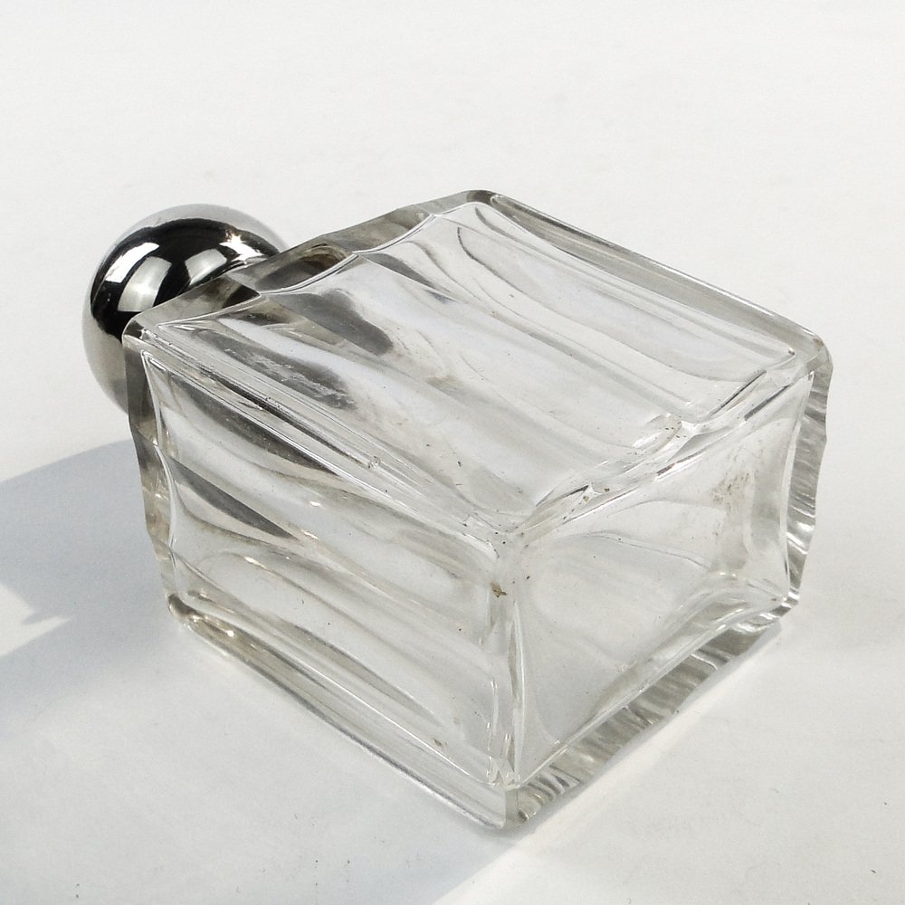 Art Deco Crystal Flask, France, 1930s for sale at Pamono