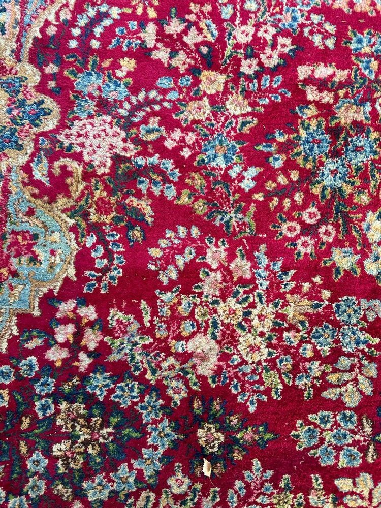 Large Floral Kirman Style Rug, 1930s for sale at Pamono