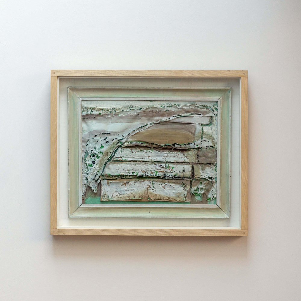 Pam Poskitt, Landscape II, Mixed Media & Collage on Board, Framed for ...