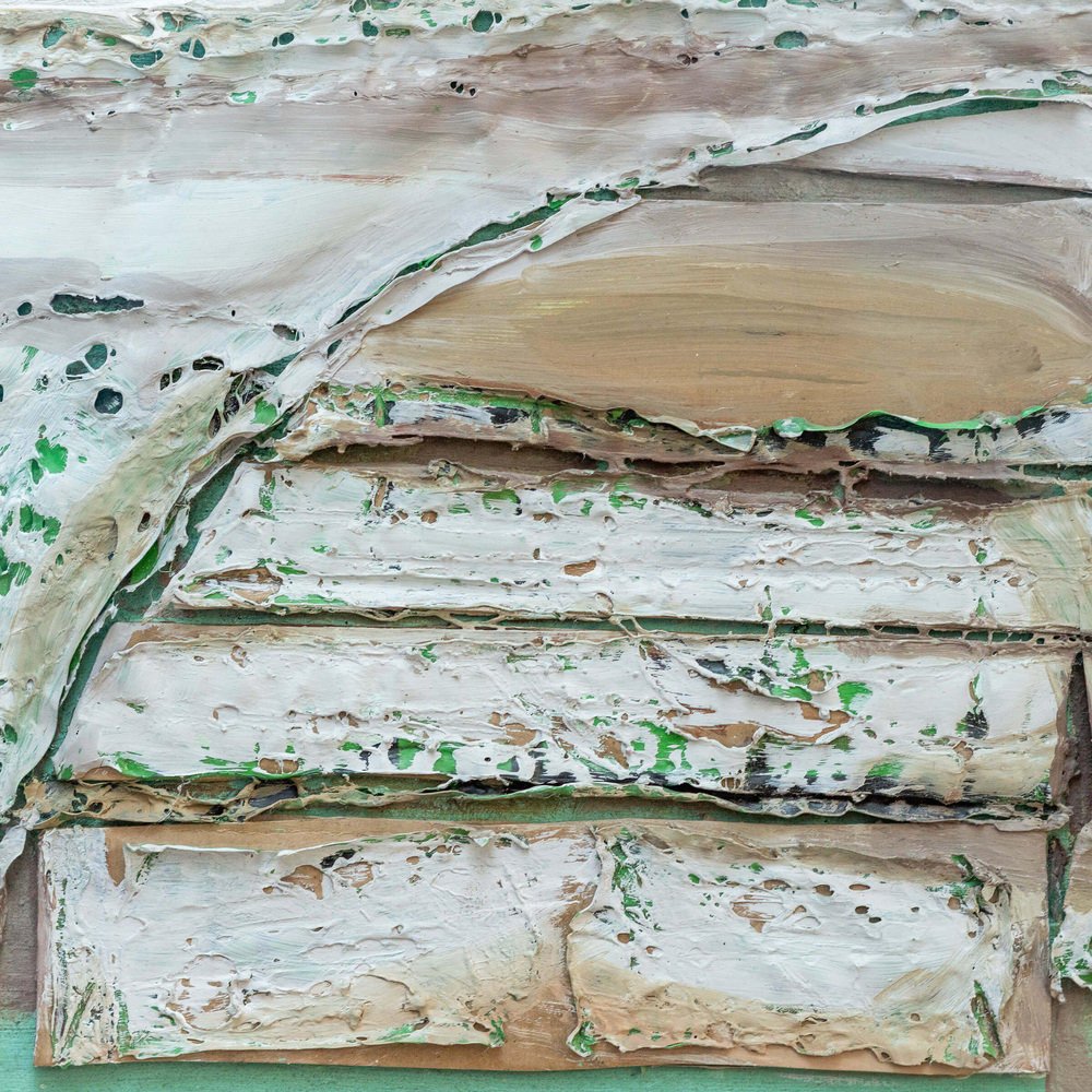 Pam Poskitt, Landscape II, Mixed Media & Collage on Board, Framed for ...