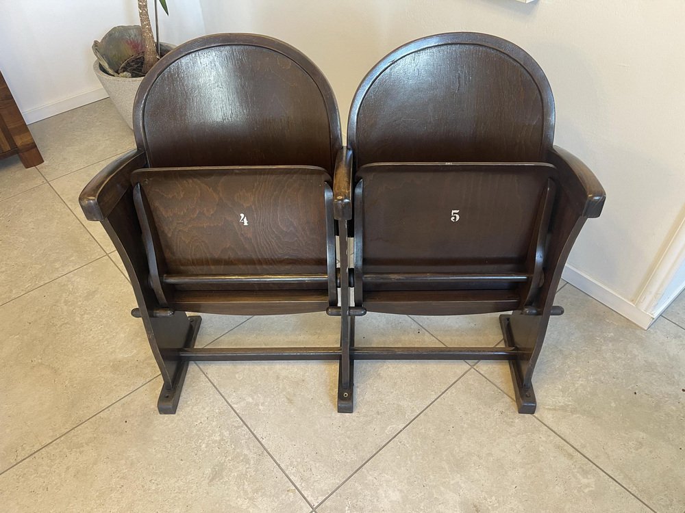 Original 2 Seater Cinema Folding Chair for sale at Pamono