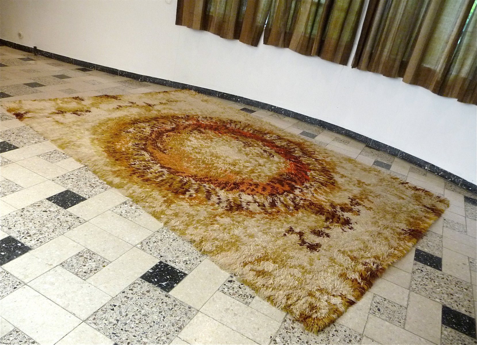 Danish Abstract Modernist OpArt Wool Rug from Ege Rya, 1960s for sale ...