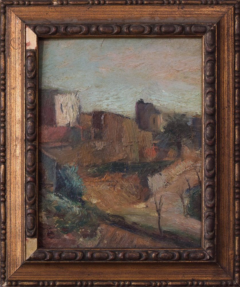 Post-Impressionist Artist, Village Landscape, Oil on Board for sale at ...