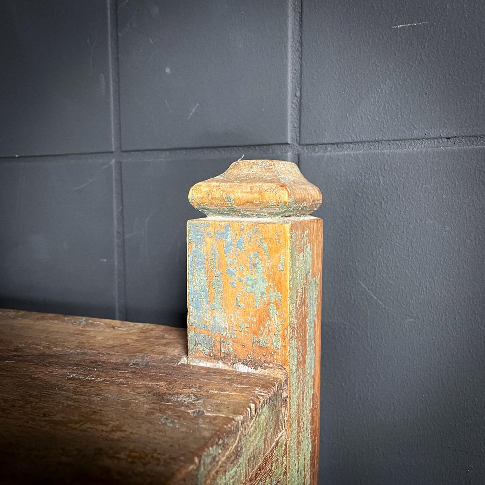 Large Rural Wooden Shelf Cabinet for sale at Pamono