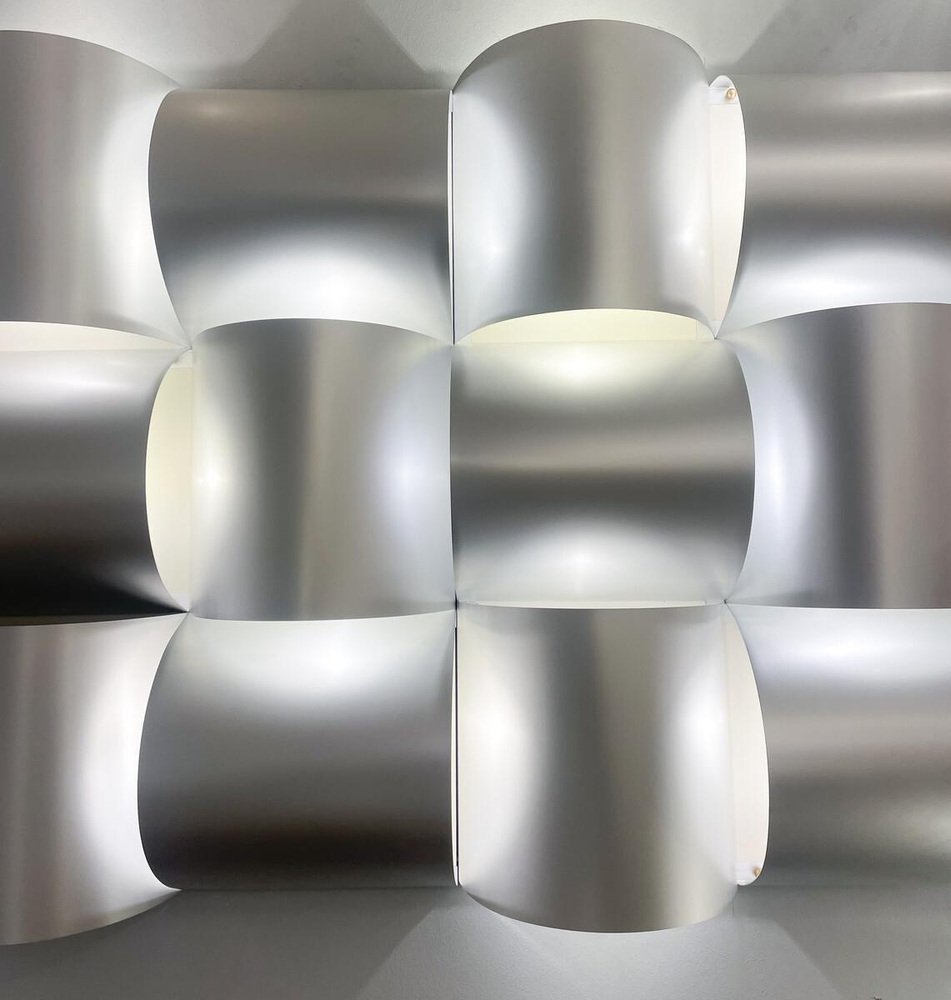 Modular Aluminium Wall Light Panel, Belgium for sale at Pamono