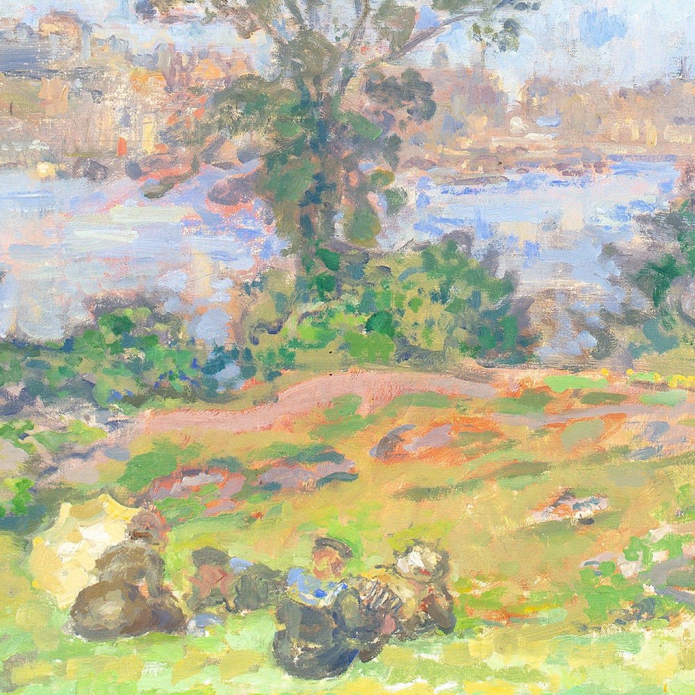 Axel Erdmann, Kastellholmen, 20th Century, Oil Painting for sale at Pamono