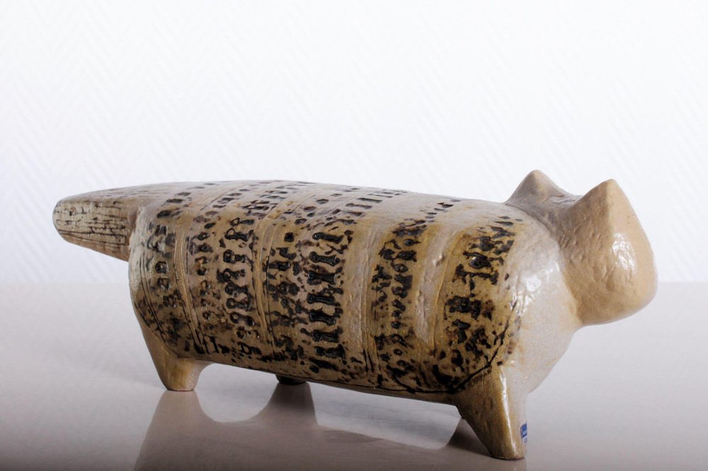 Steingut Katze von Lisa Larson für Gustavsberg bei Pamono kaufen