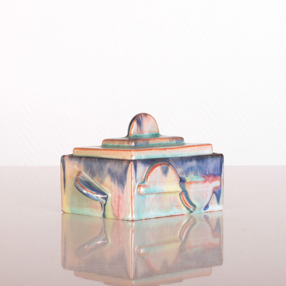 Art Deco Ceramic Box for sale at Pamono