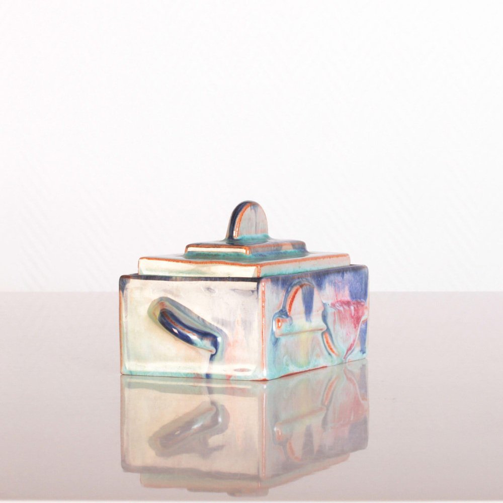 Art Deco Ceramic Box for sale at Pamono