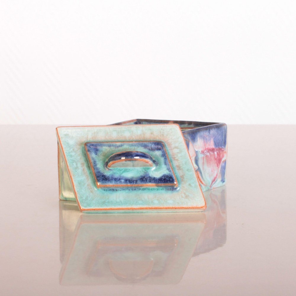 Art Deco Ceramic Box for sale at Pamono