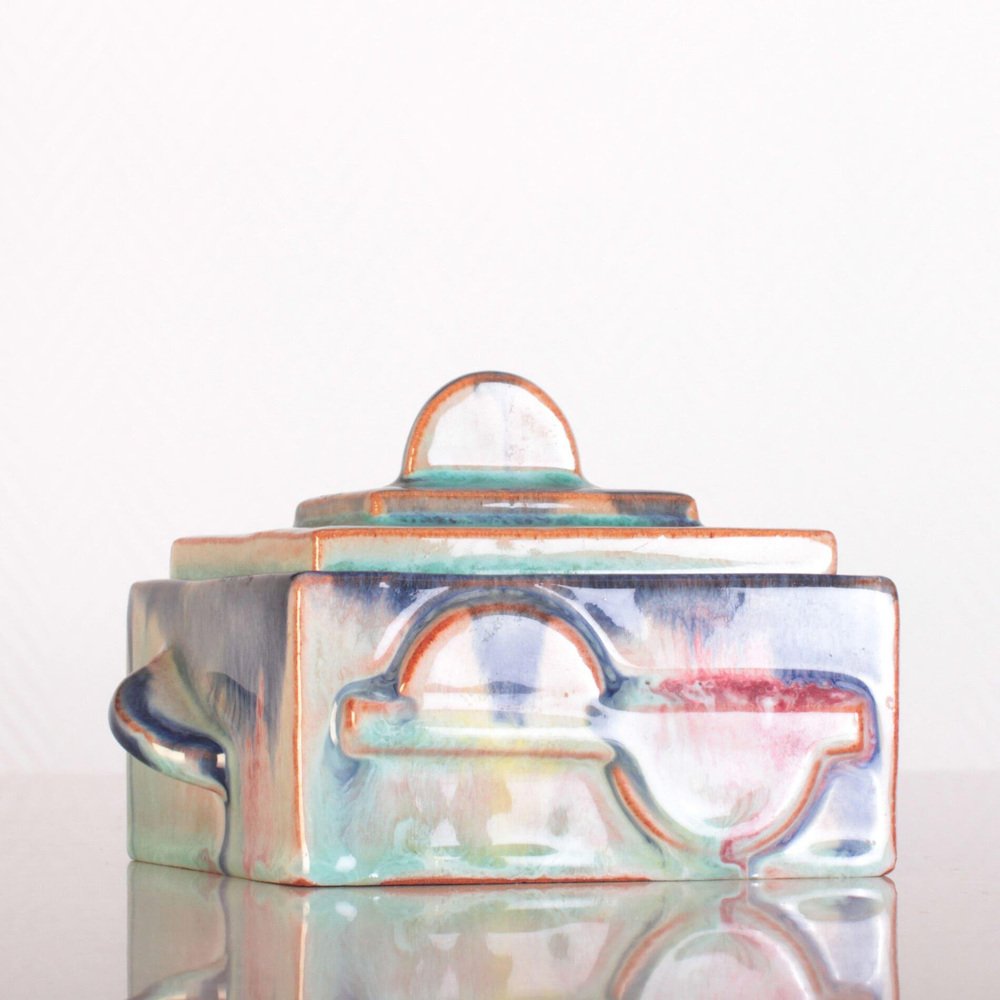 Art Deco Ceramic Box for sale at Pamono