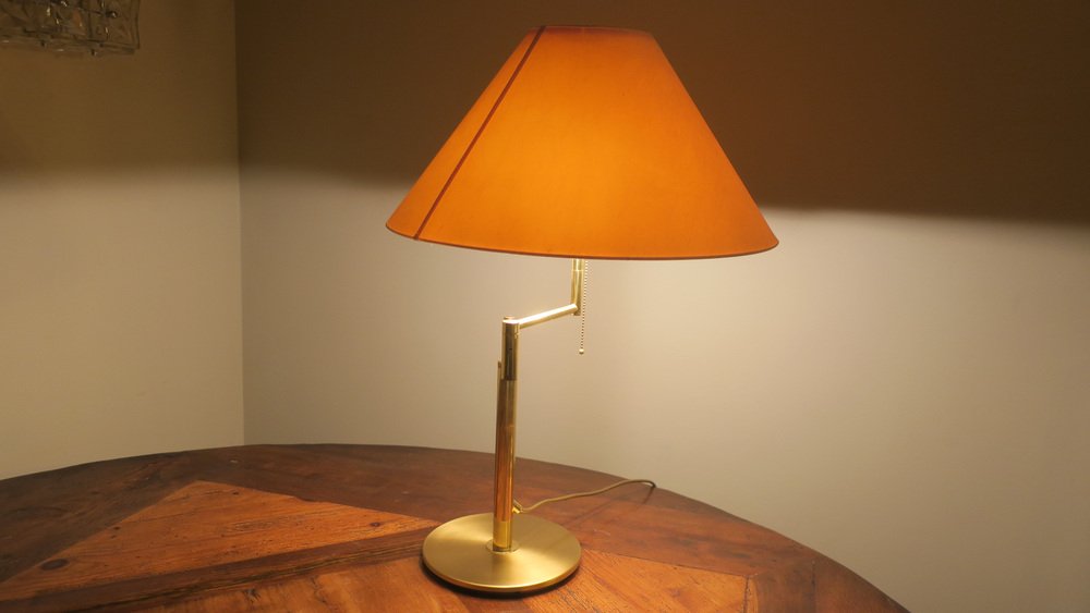 Italian Multi-Adjustable Brass Table Lamp from Relux Milano, 1970s for ...