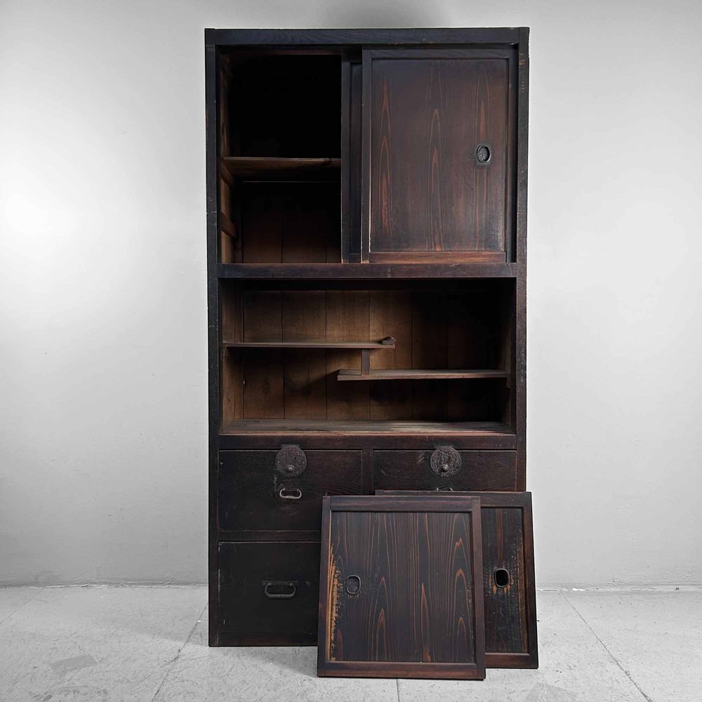 Japanese Wabi Sabi Tansu Cabinet, 1890s for sale at Pamono