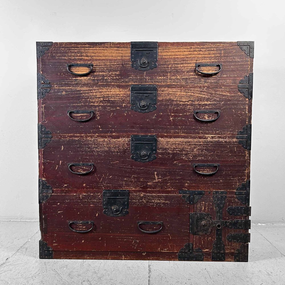 Japanese Traditional Tansu Chest of Drawers, 1890s for sale at Pamono