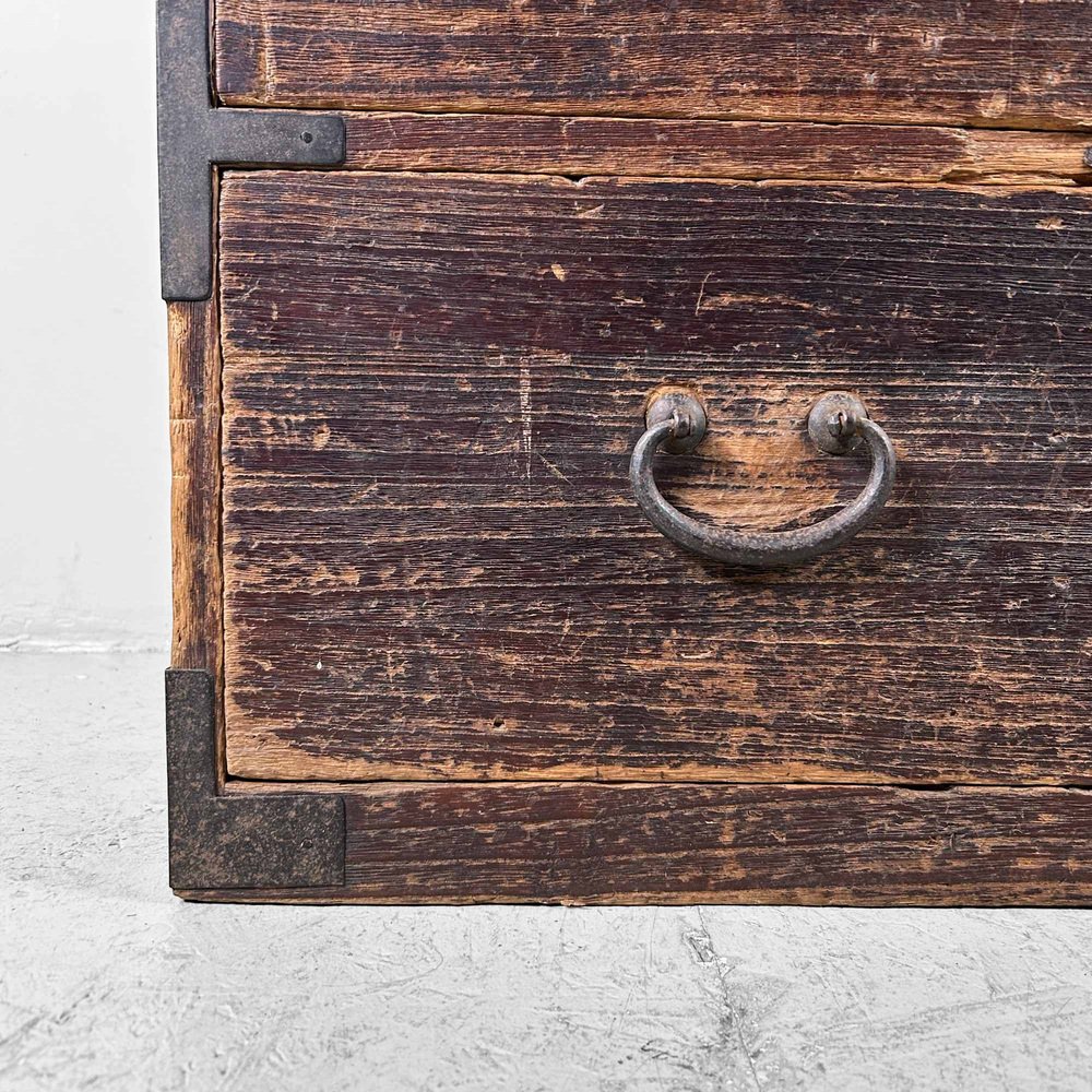 Japanese Traditional Tansu Chests of Drawers, 1920s, Set of 2 for sale ...