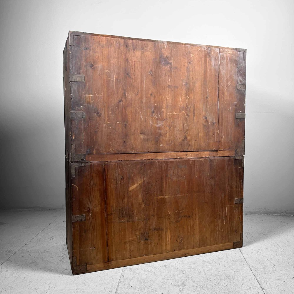 Japanese Traditional Tansu Chests of Drawers, 1920s, Set of 2 for sale ...