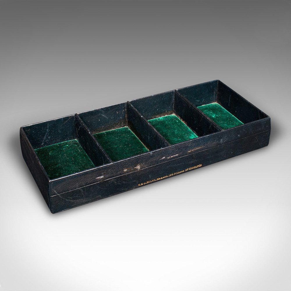 Small Scottish Executive Desk Tray in Leather from WJ Milne, 1890s for ...