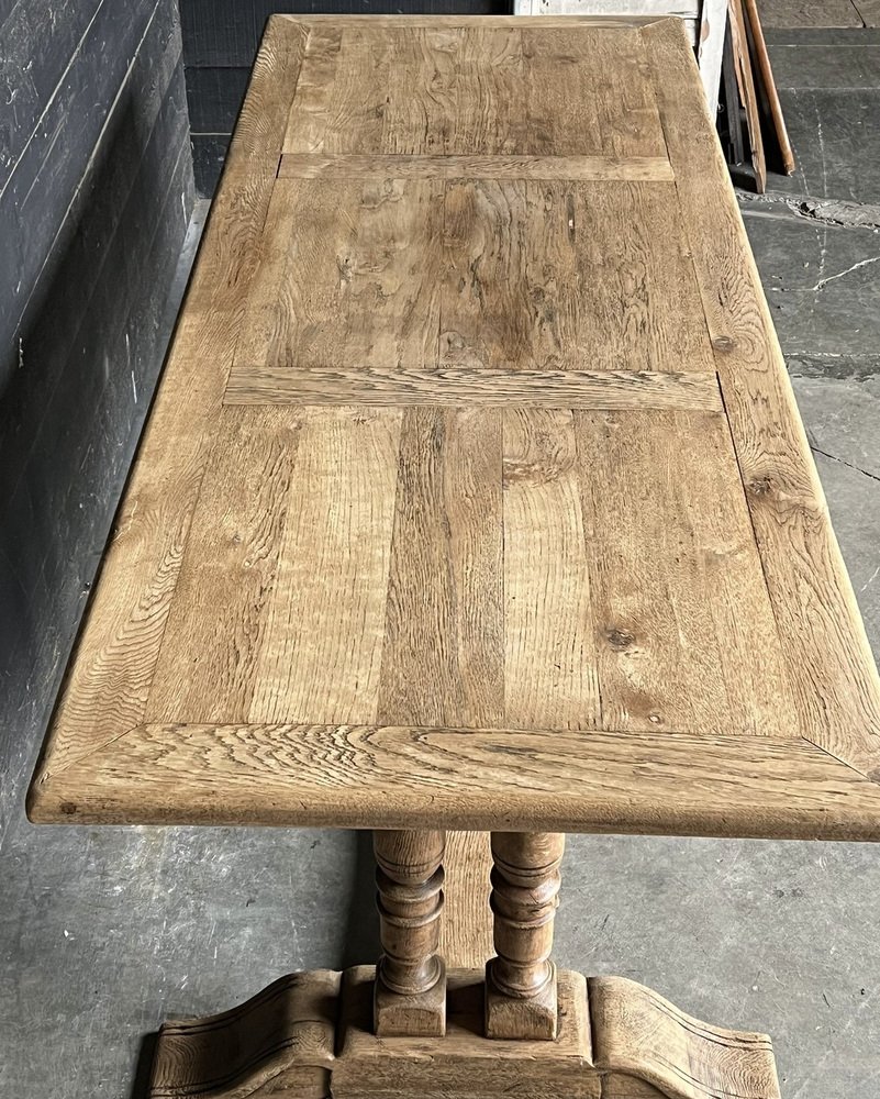 French Oak Farmhouse Dining Table, 1920s for sale at Pamono