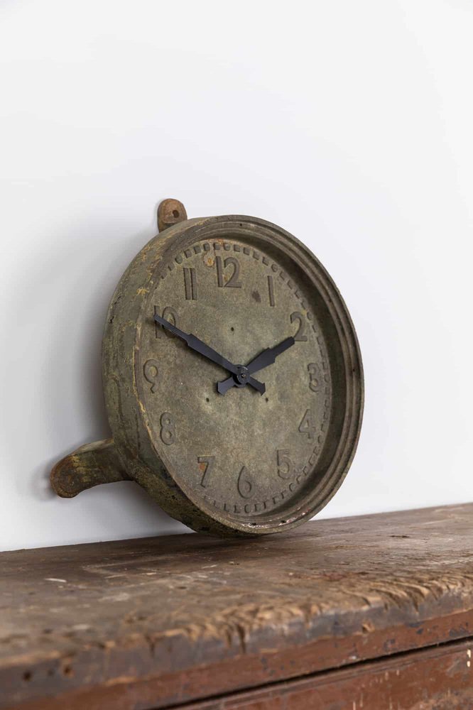 Cast Iron Wall Clock from Smiths, 1930s for sale at Pamono