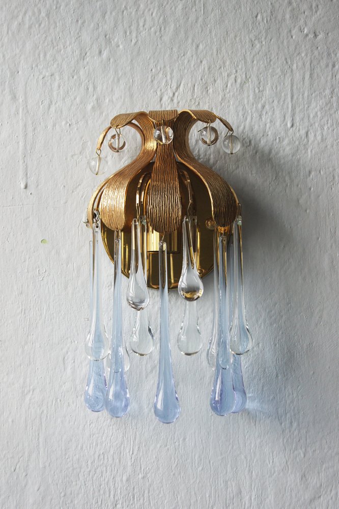 Crystal Wall Lights by Palme & Walter Palwa, 1960s, Set of 2 for sale ...