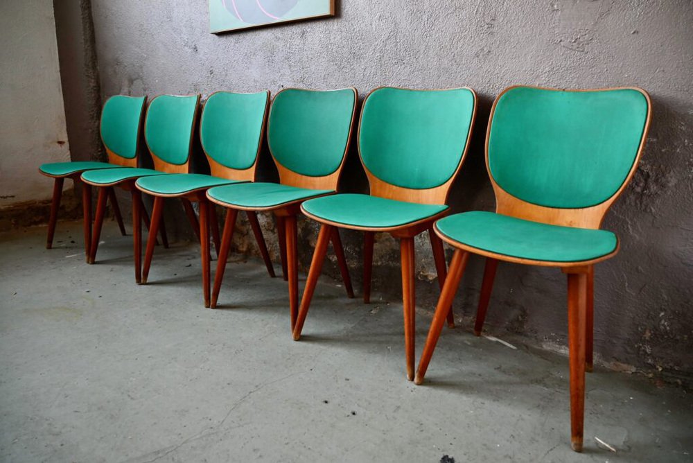 800G Series Chairs by Max Bill for Baumann, 1955, Set of 6 for sale at ...