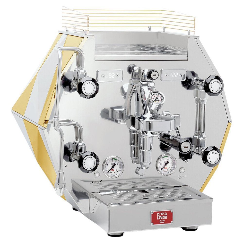 The Diamantine Espresso Coffee Machine in Stainless Steel by Enzo Mari ...