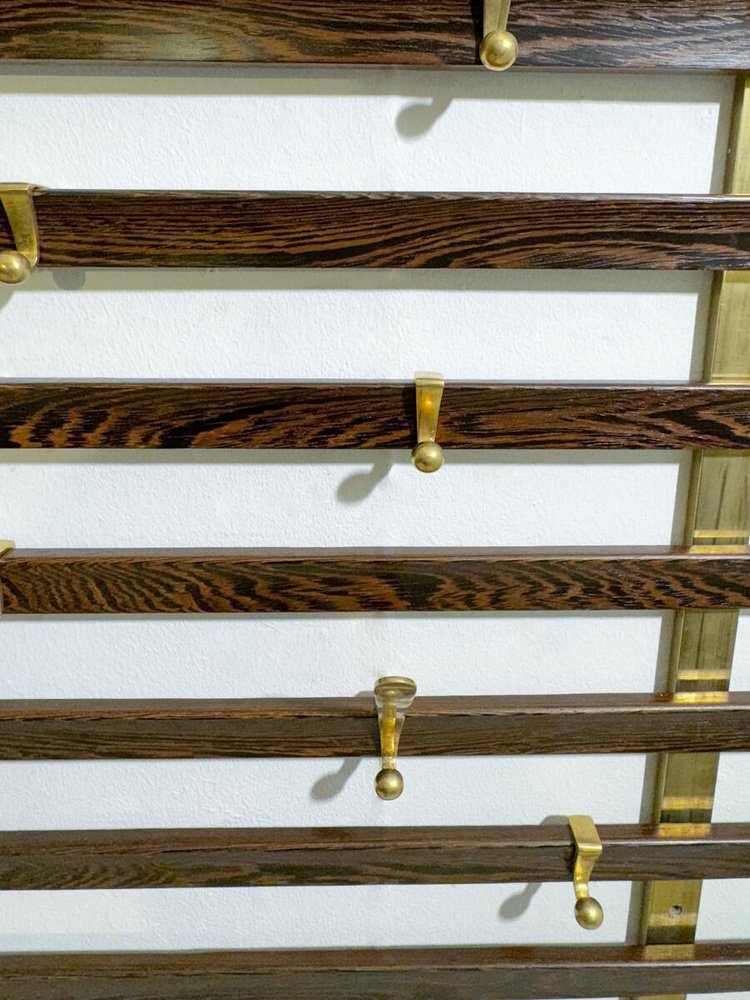 Mid-Century Slatted Coat Rack by Jules Wabbes, 1950s for sale at Pamono