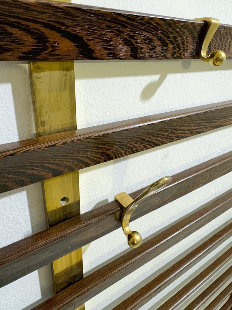 Mid-Century Slatted Coat Rack by Jules Wabbes, 1950s for sale at Pamono
