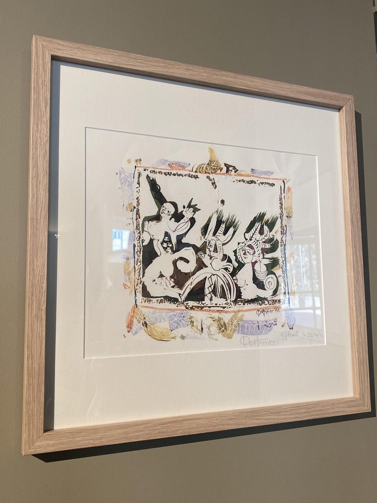 Gilbert Portanier, Composition, Etching, Framed for sale at Pamono