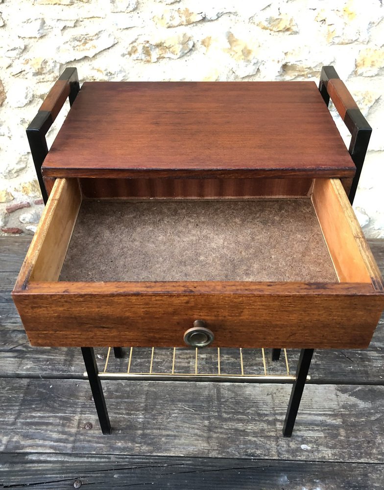 Vintage Side Table with Drawer, 1950s for sale at Pamono