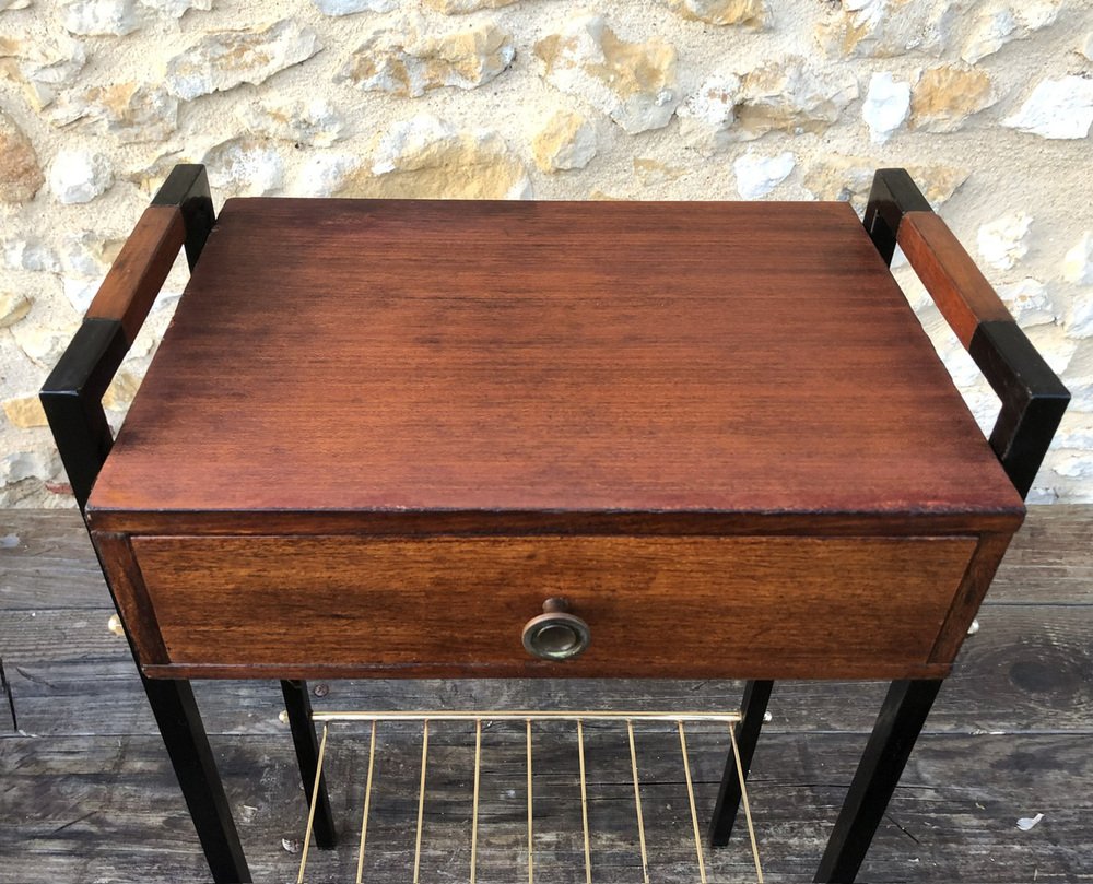 Vintage Side Table with Drawer, 1950s for sale at Pamono