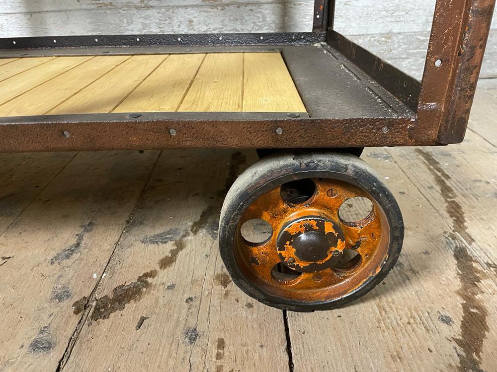 Vintage Industrial Wheel Rack for sale at Pamono