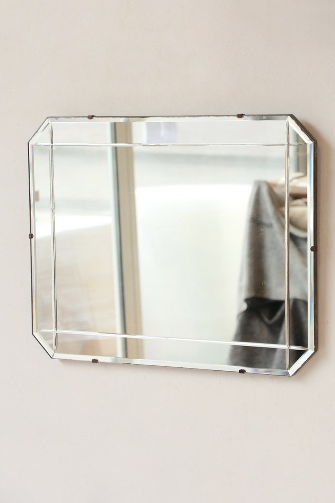 Rectangular Beveled Mirror, 1960s for sale at Pamono