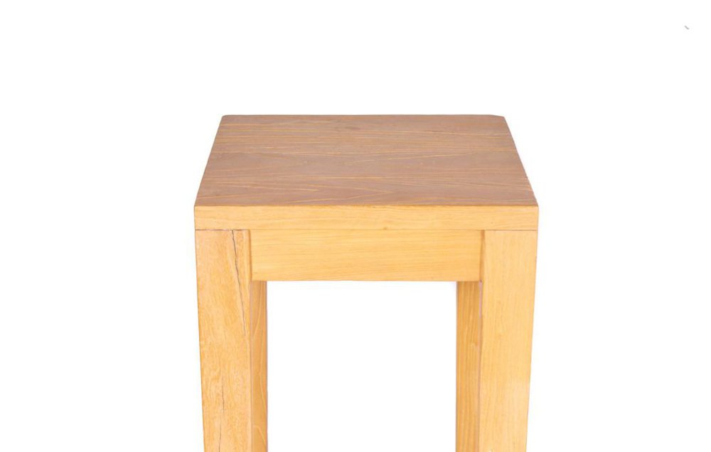 Square High Wooden Coffee Table for sale at Pamono