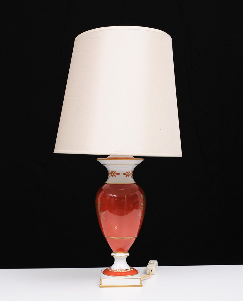 Porcelain Table Lamp, Germany, Dresden, 1910s for sale at Pamono