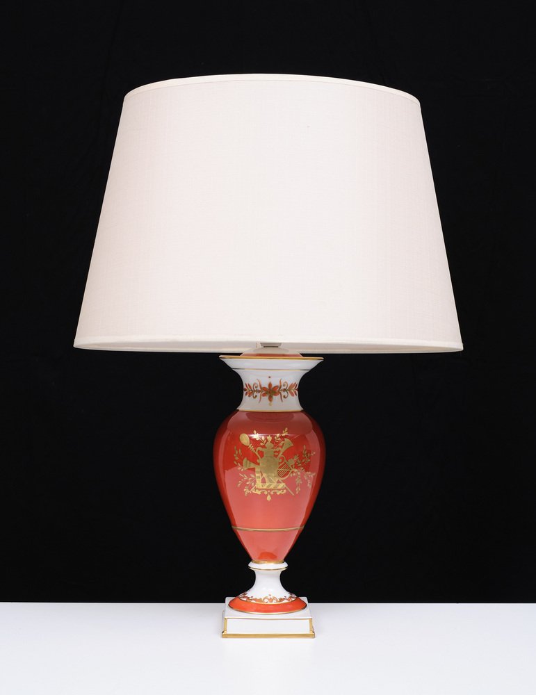 Porcelain Table Lamp, Germany, Dresden, 1910s for sale at Pamono