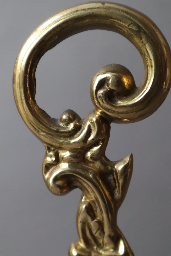 Hollywood Regency Door Stop Angel in Brass, 1980s for sale at Pamono
